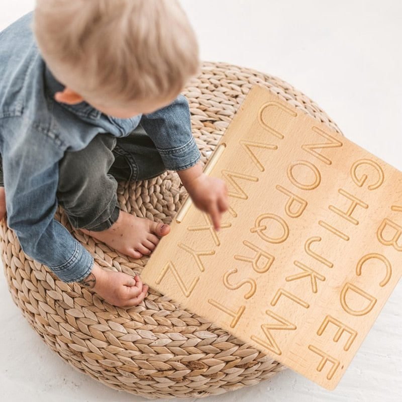 Planche Alphabet En Bois Montessori – Apprendre L’alphabet - Generation ...