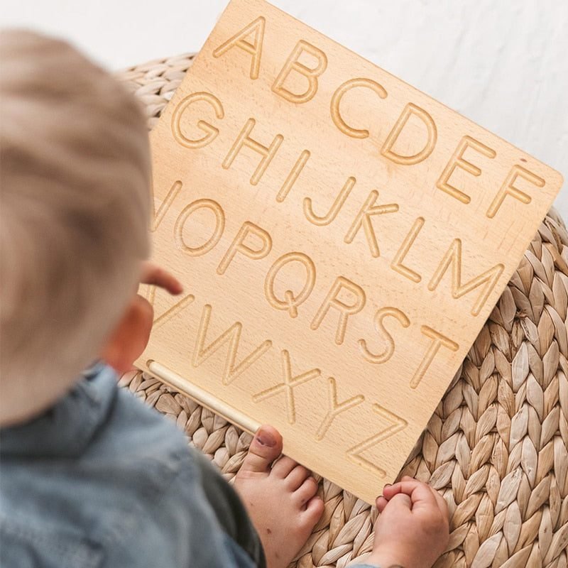 Planche Alphabet En Bois Montessori – Apprendre L’alphabet - Generation ...