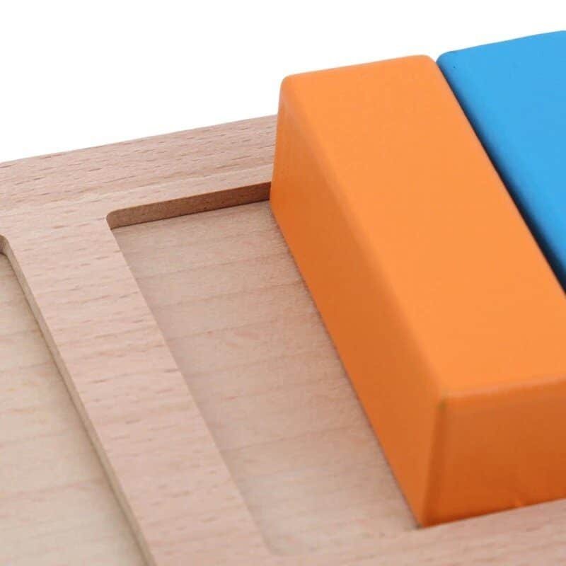 Puzzle Préscolaire – Formes Rectangles Colorés - Generation Montessori